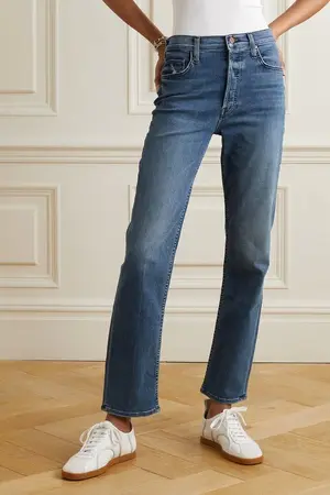 MOTHER High-rise Straight Jeans