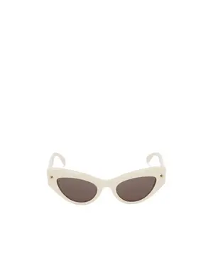 Alexander McQueen Cat Eye Frame Sunglasses - Nude