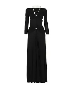 Rabanne Cut-out Embellished Maxi Dress