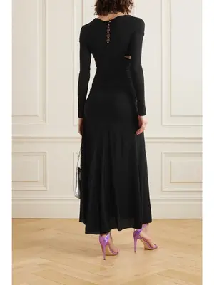 Rabanne Cut-out Embellished Maxi Dress