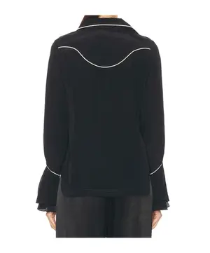 Johanna Ortiz Piped-cuff Shirt