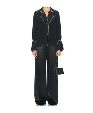 Johanna Ortiz Piped-cuff Shirt