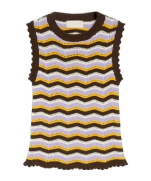 IBLUES Crochet-knit Sleeveless Sweater