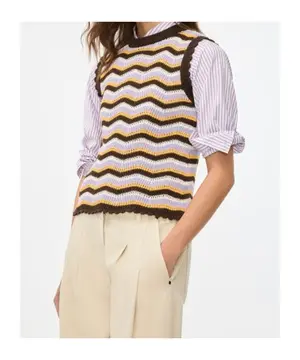 IBLUES Crochet-knit Sleeveless Sweater
