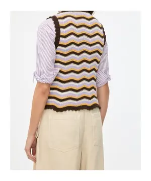 IBLUES Crochet-knit Sleeveless Sweater