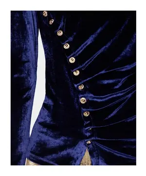 Rabanne Draped Velvet Top