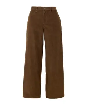 Le Kasha Vicence Cotton-corduroy Wide-leg Pants - Chocolate-colored