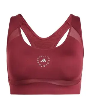 Adidas By Stella McCartney Truepurpose Power Impact Training Medium-support Bra - Shadow Red