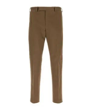 PT TORINO Rebel Flat Front Pants - Brown