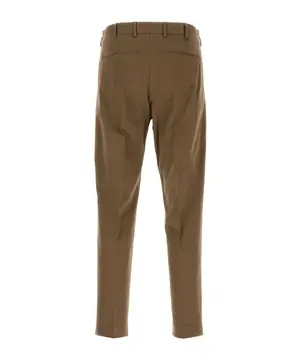 PT TORINO Rebel Flat Front Pants - Brown
