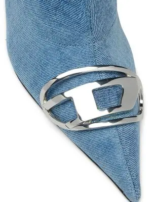 DIESEL® D-venus 80mm Denim Knee-high Boots