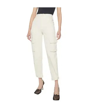 MOTHER High-waisted Work Casual Pants - White
