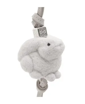 Loewe Bunny Charm In Felt And Calfskin