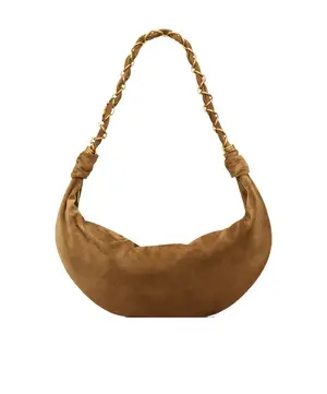 Saint Laurent Amalia Zipper Shoulder Bag - Caramel Cognac