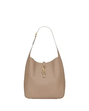 Saint Laurent Le 5 À 7 Supple Large In Grained Leather - Nude