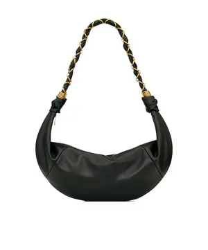 Saint Laurent Amalia Zipper Shoulder Bag - Black