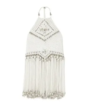 Rabanne Tassel-decorated Top - White
