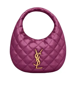 Saint Laurent Icare Quilted Nappa Handbag - Deep Fuchsia