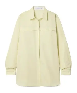 Proenza Schouler Rose Wool Blend Shirt - Light Yellow