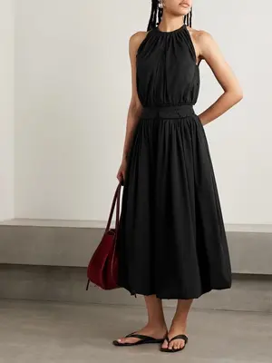 Proenza Schouler Wylie Belted Pleated Midi Dress