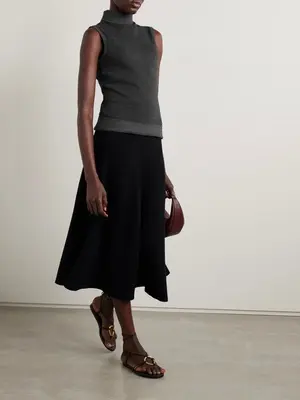 Proenza Schouler Sandrine Ribbed Turtleneck Vest