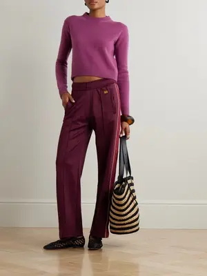 THE ELDER STATESMAN Crew Neck Cashmere Sweater