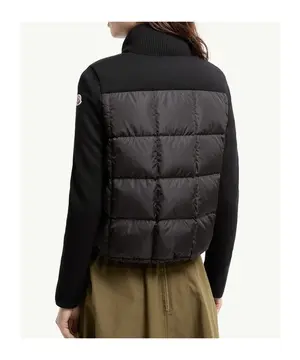 Moncler Quilted Wool Zip-up Cardigan