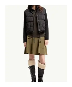 Moncler Quilted Wool Zip-up Cardigan