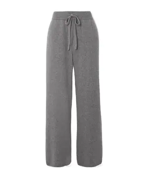 THE ELDER STATESMAN Cashmere Wide-leg Sweatpants - Grey