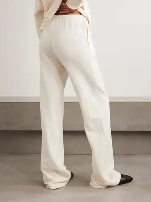 THE ELDER STATESMAN Cashmere Blend Wide-leg Sweatpants