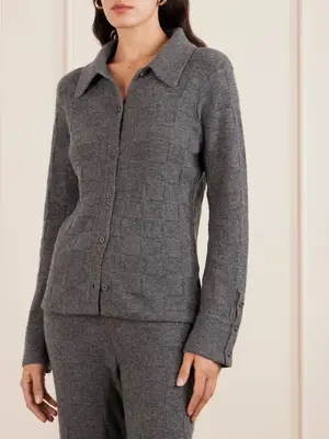 THE ELDER STATESMAN Long-sleeved Cashmere Cardigan