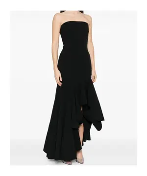 Solace Off-shoulder Ruffled Hem Dress