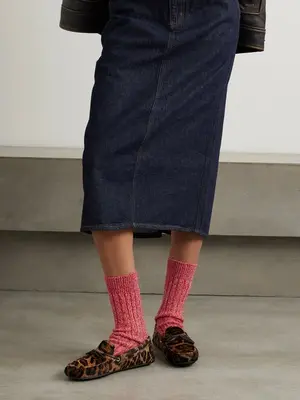 THE ELDER STATESMAN Ribbed Cashmere Socks