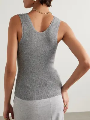 THE ELDER STATESMAN Delicash Cashmere And Silk Blend Vest