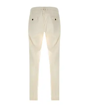 Eleventy Drawstring-waist Tapered Trousers