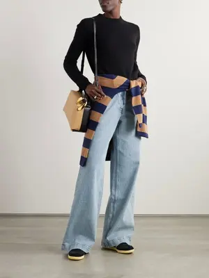 THE ELDER STATESMAN Cropped Cashmere Sweater