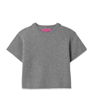 THE ELDER STATESMAN Short-sleeved Cashmere Sweater - Grey