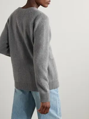 THE ELDER STATESMAN Long-sleeved Cashmere Cardigan - Grey