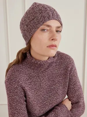 THE ELDER STATESMAN Pax Ribbed Cashmere Beanie