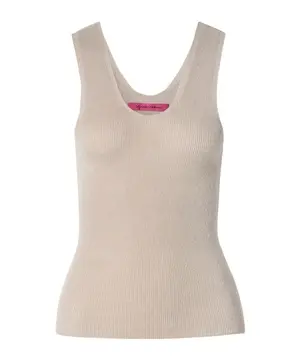 THE ELDER STATESMAN Delicash Ribbed Cashmere Blend Vest