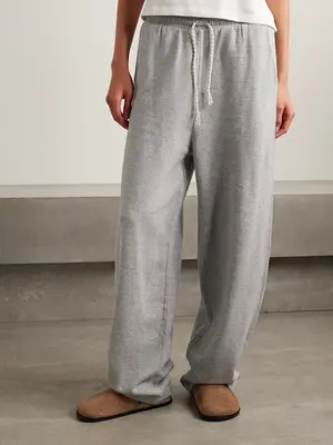THE ELDER STATESMAN Daily Wide-leg Sweatpants
