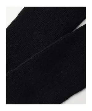 THE ELDER STATESMAN Ribbed Cashmere Elbow Gloves