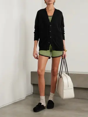 THE ELDER STATESMAN Long-sleeved Cashmere Cardigan