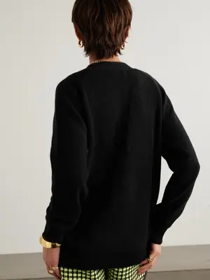 THE ELDER STATESMAN Long-sleeved Cashmere Cardigan