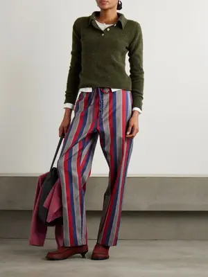 THE ELDER STATESMAN Cashmere Polo Shirt