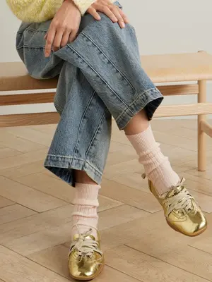 THE ELDER STATESMAN Ribbed Cashmere Socks