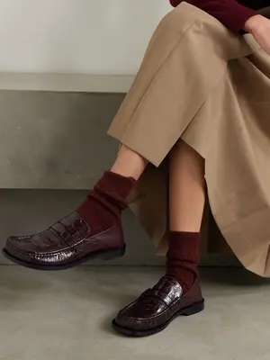 THE ELDER STATESMAN Ribbed Cashmere Socks