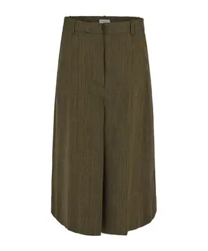 Dries Van Noten Midi Skirt With Belt Ring And Pockets