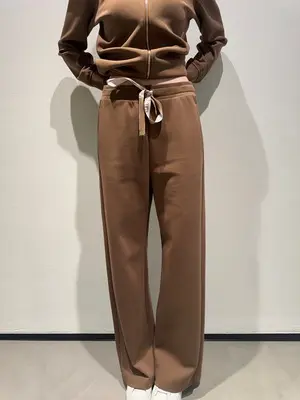 Max Mara Elastic Waist Casual Pants - Brown