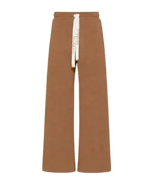 Max Mara Wide-leg Drawstring Trousers - Brown